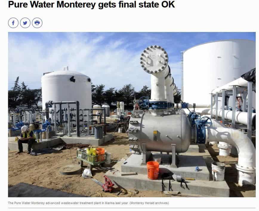 Pure Water Monterey consigue la aprobación estatal - ASERSAgua